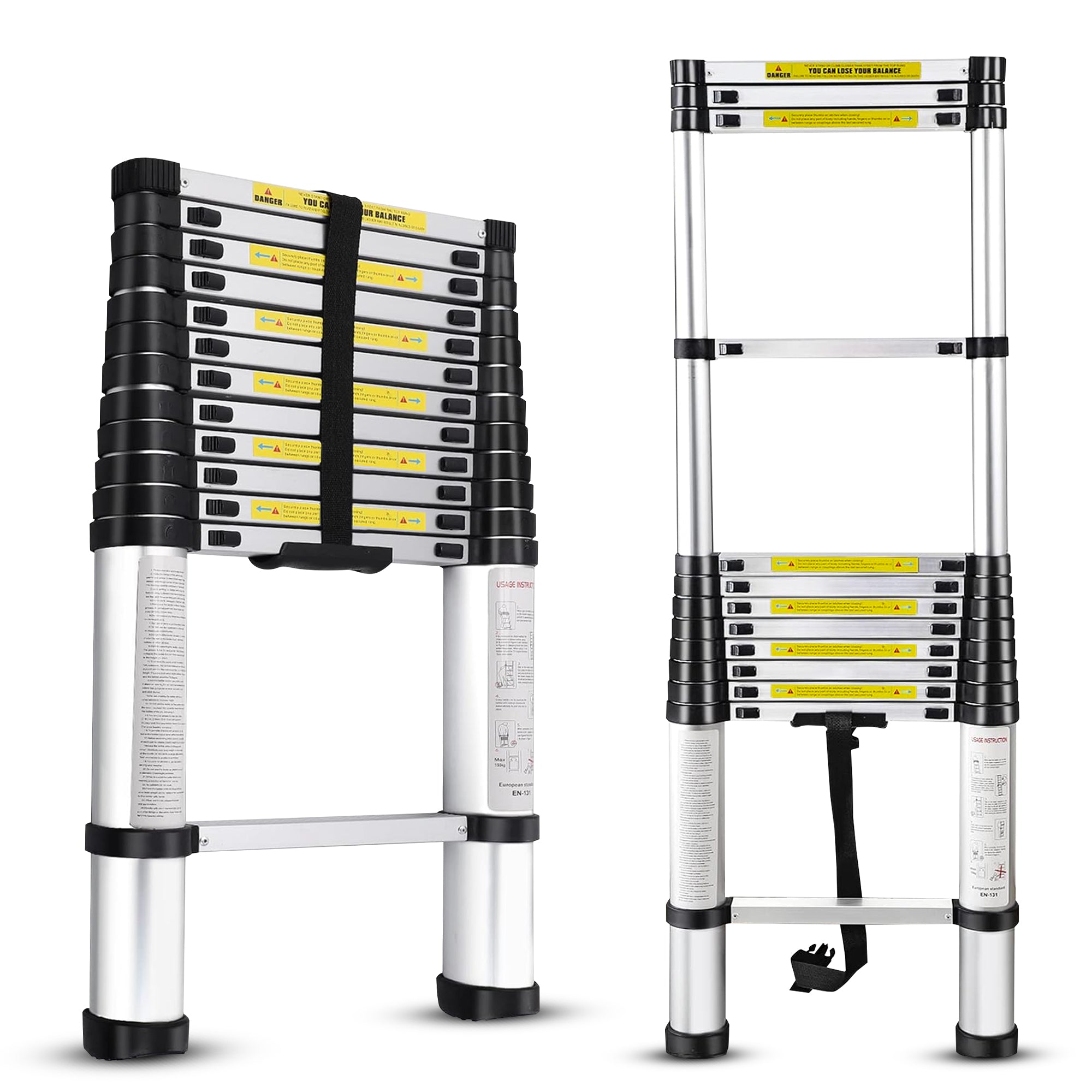 Outbee Telescopische Ladder 2,6 meter - Zilver – Dennepark